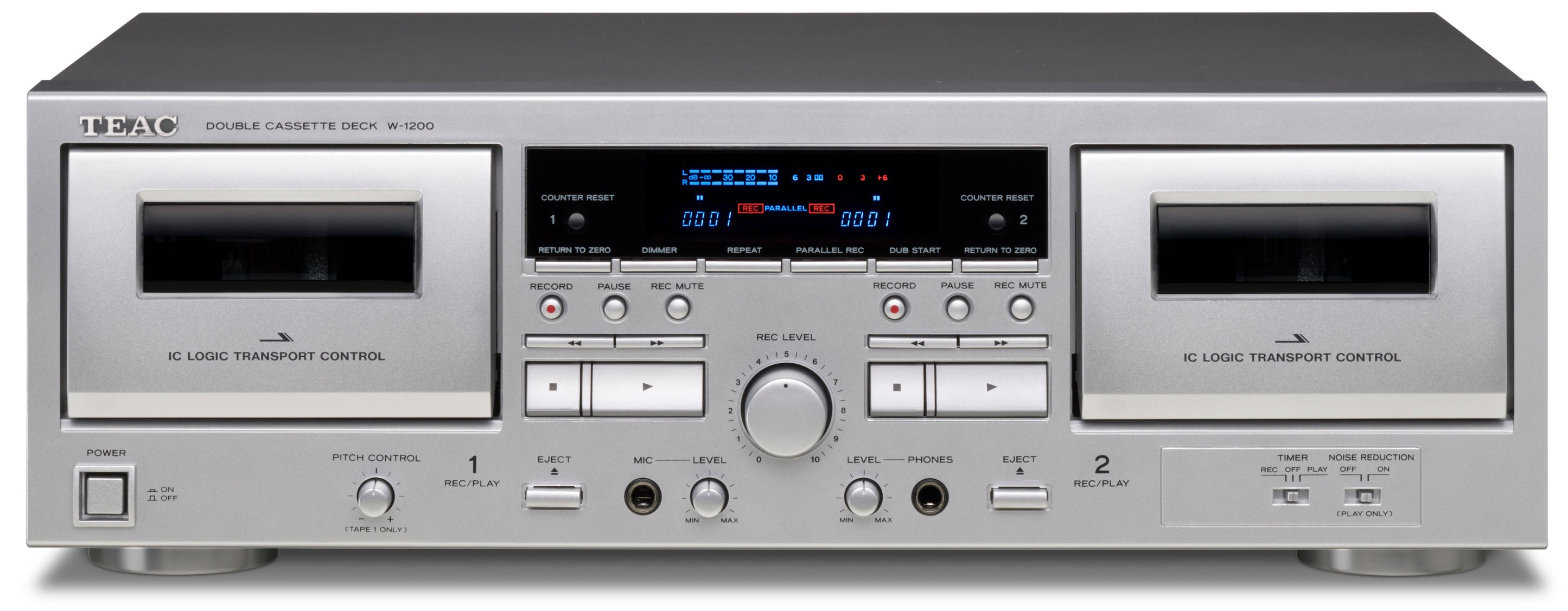 W-1200 Dual Cassette Deck – TEAC USA